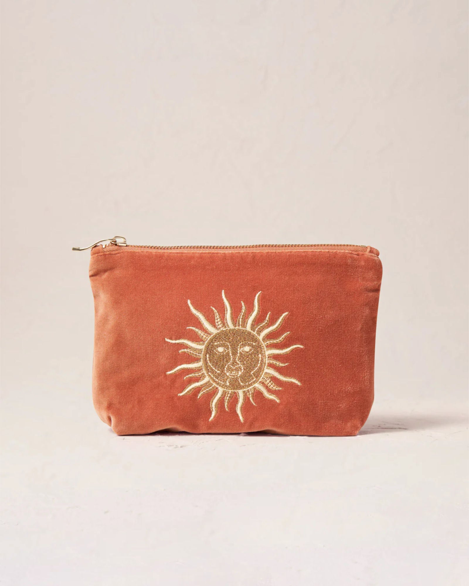 Elizabeth Scarlett Sun Goddess Rust Mini Pouch