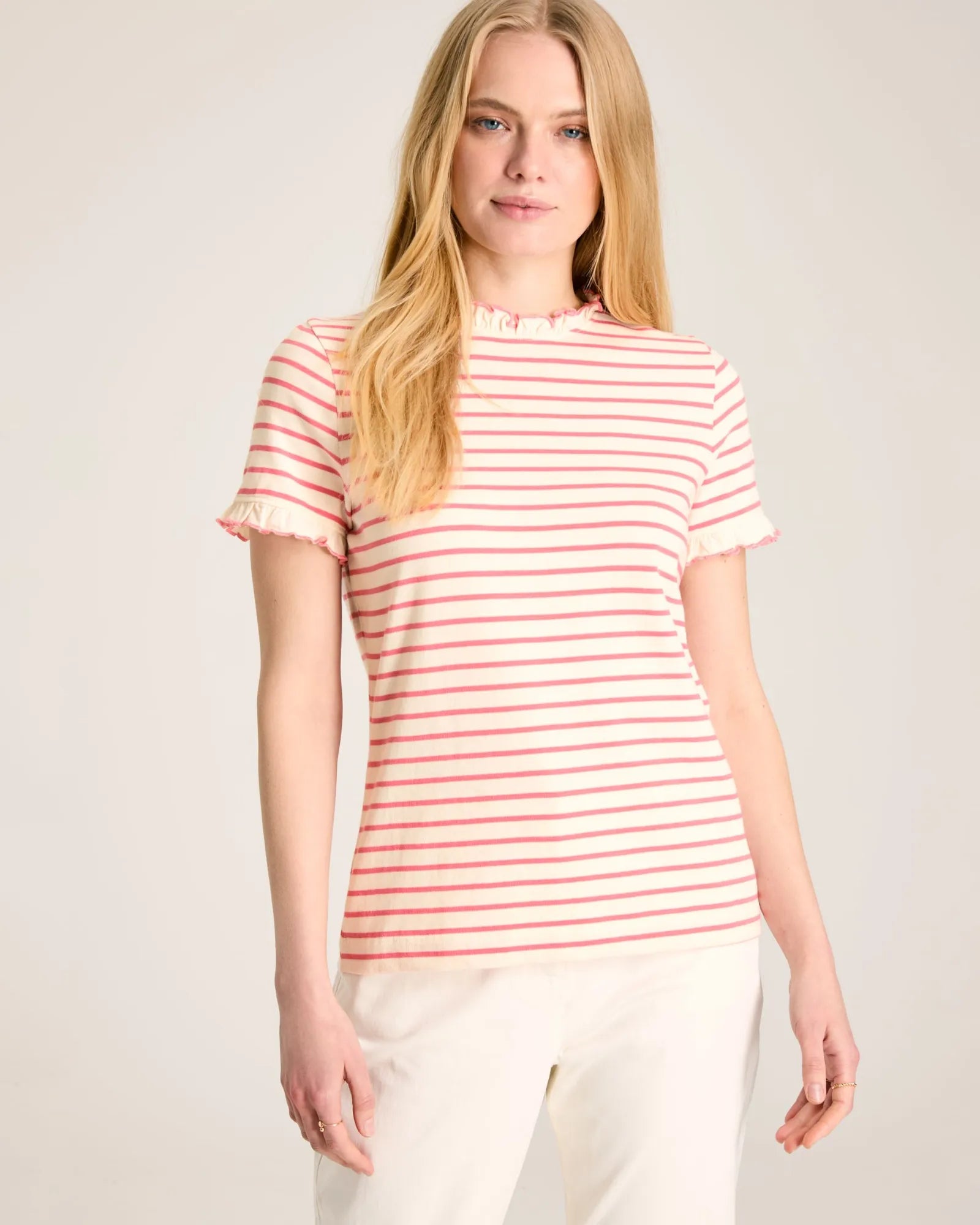 Joules Daisy Top - Pink Cream Stripe – Beacon