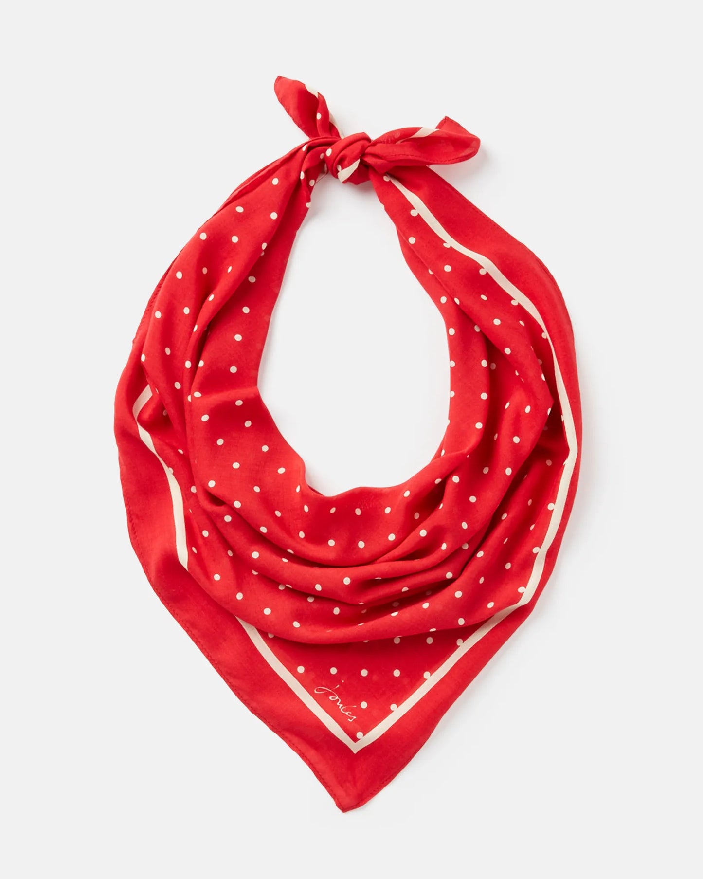Joules Elsie Red Square Scarf – Beacon