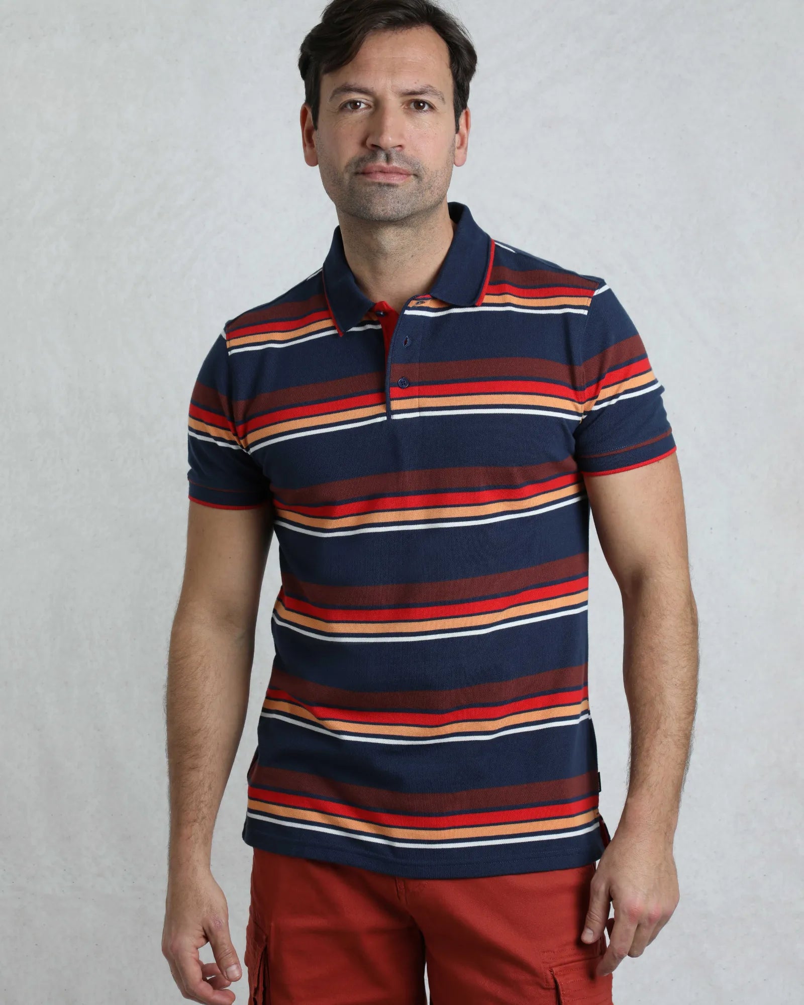 Weird Fish Sunbury Polo Shirt - Dark Blue – Beacon